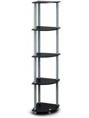 Accents | Turnntube Corner Shelf 5tier Corner Bookshelf Open Storage ...